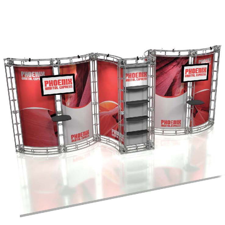 10 x 20 Phoenix Truss Display | Orbital Truss Displays – Tradeshowdirect