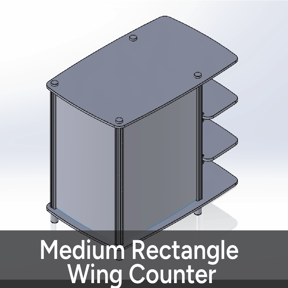 Medium Rectangle Wing Twist Counter – Tradeshowdirect