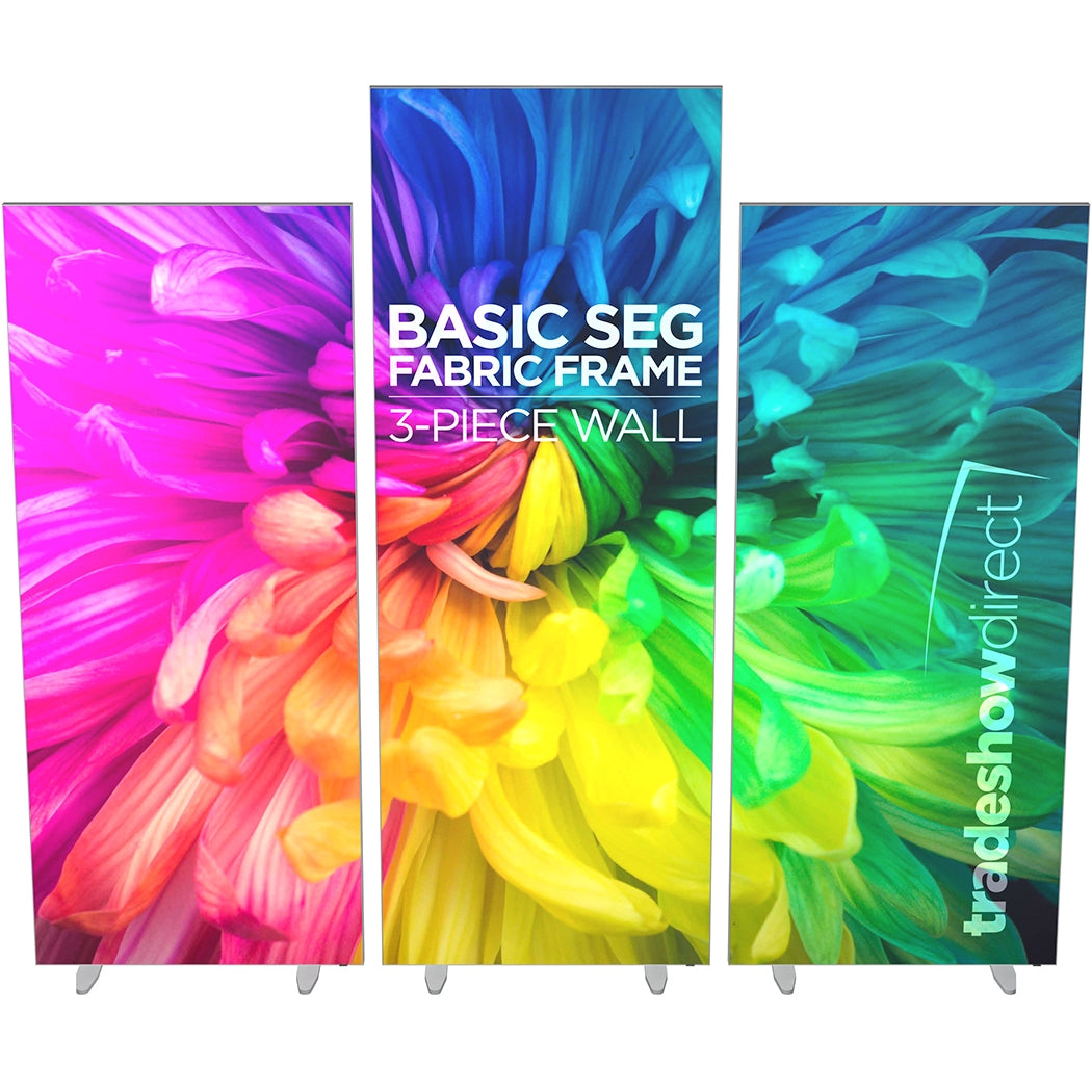 10 ft Basic SEG 3-Piece Fabric Wall – Tradeshowdirect