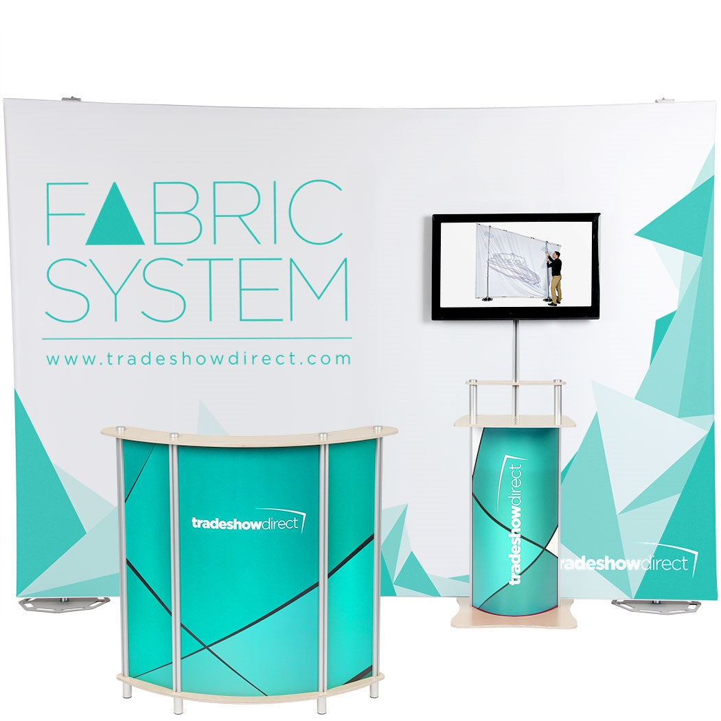 10 ft ExpoLinc Fabric System Kit B.MRD.PMS | 10 x 10 Trade Show ...