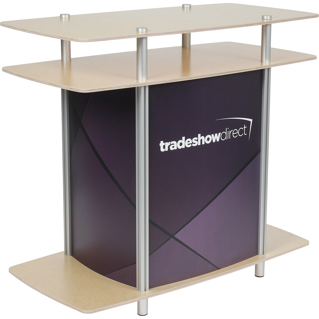 Large Rectangle Twist Counter | Portable Rectangle Trade Show Counter ...